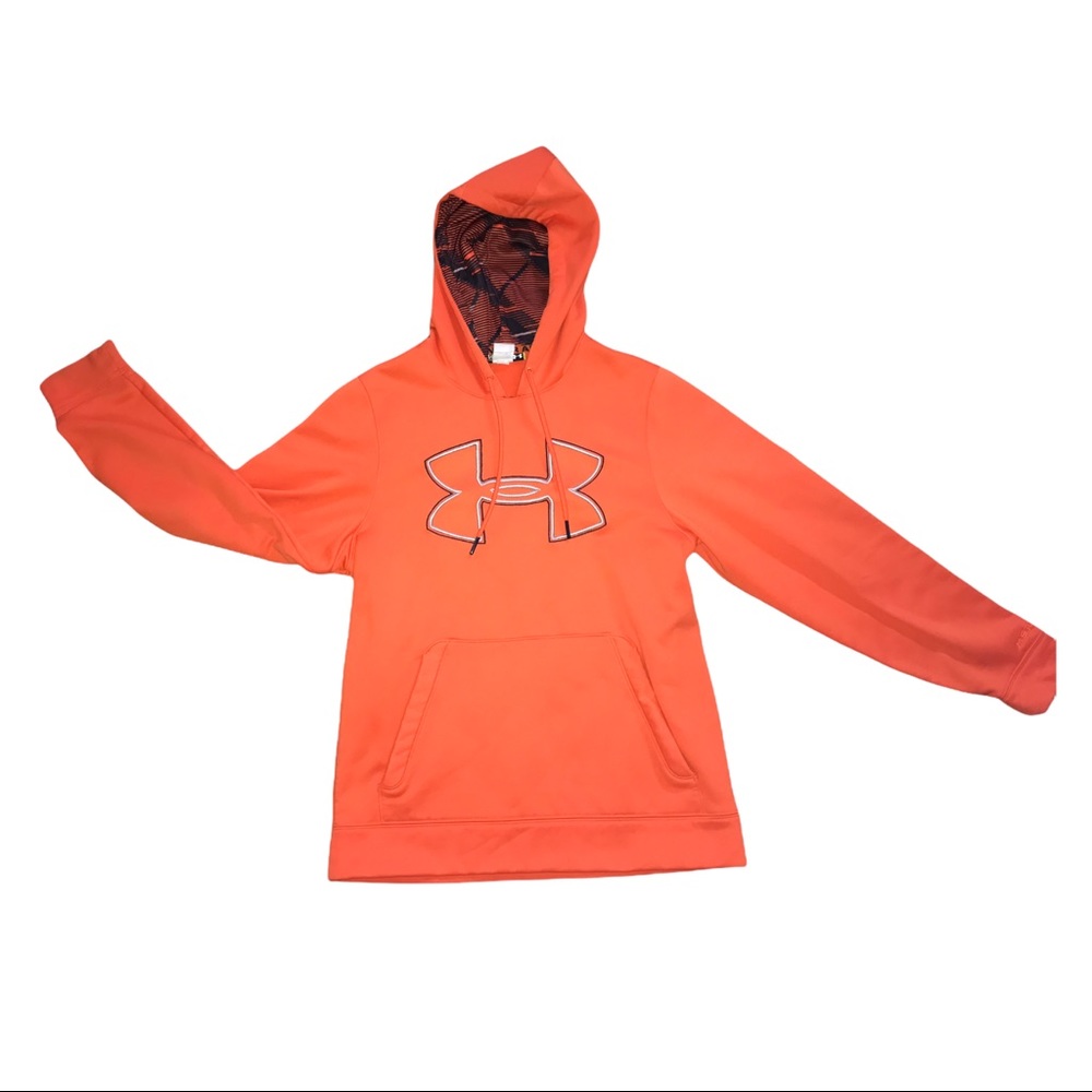 Orange Color Hooded Sweatshirt - Gem